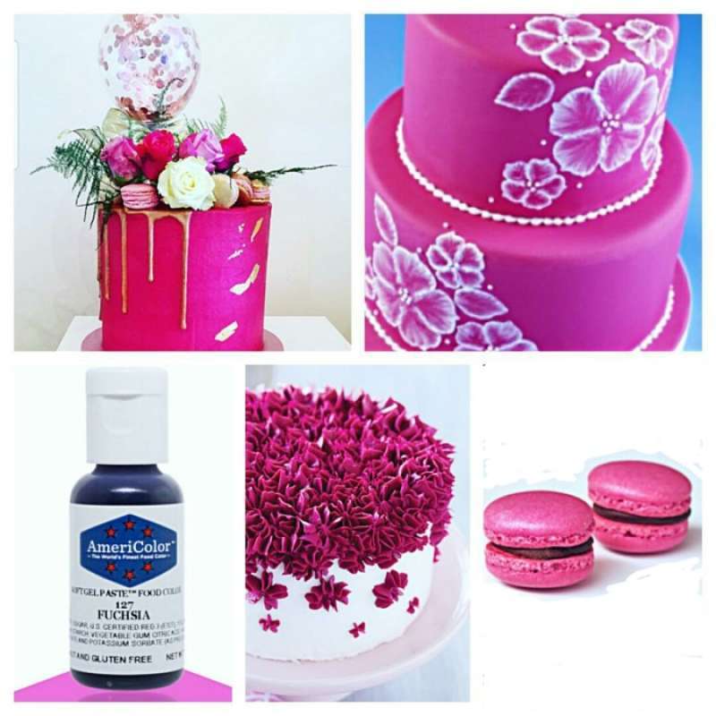 Jual Pewarna makanan AmeriColor warna fuchsia 21 g pewarna cake ...