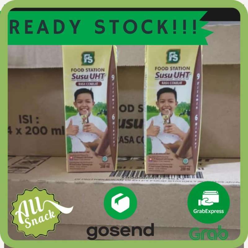 Jual Susu Uht Food Station 200ml Di Seller Allsnackbandung - Pasirlayung, Kota Bandung | Blibli