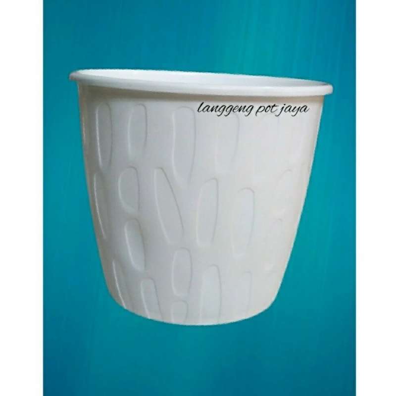 Jual Pot Tanaman plastik Putih TABITHA ukuran 30cm di Seller SEMUA ADA ...