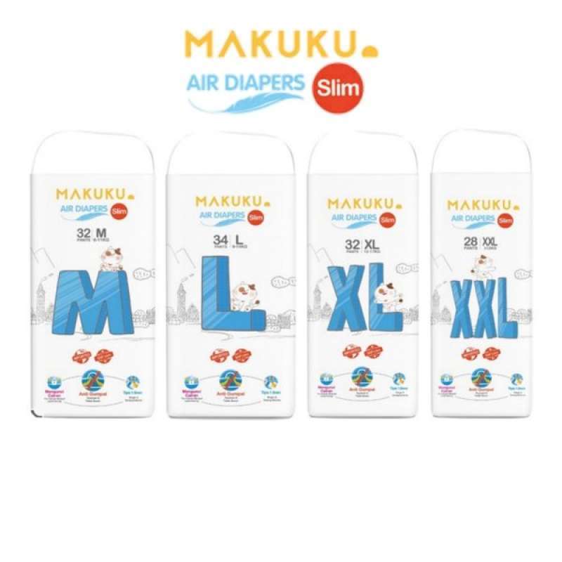 Jual MAKUKU AIR DIAPERS SLIM PANTS di Seller Asia Best Baby Shop - Asia ...