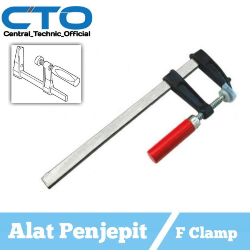 Promo Klem F Clamp 20Cm Alat Penjepit Klem Kayu F Catok Kayu Size ...
