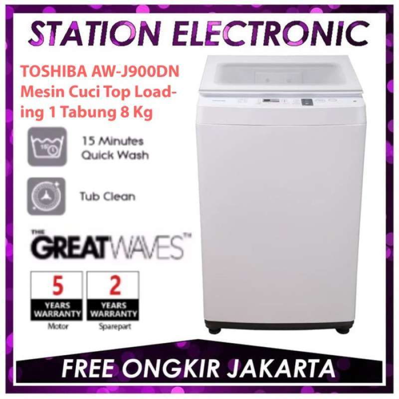 Jual TOSHIBA AW-J900DN Mesin Cuci Top Loading 1 Tabung 8 Kg di Seller MMT Garko - Kapuk, Kota ...