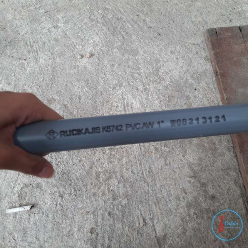 Jual Pipa PVC 1 inch RUCIKA WAVIN JIS Abu (AW) Per batang di Seller TB ...