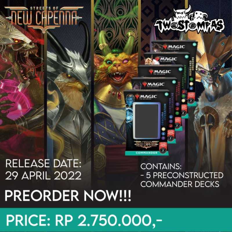 Promo Streets of New Capenna Commander Decks (1 set 5 deck) Diskon 23% di Seller Bonekakamu ...