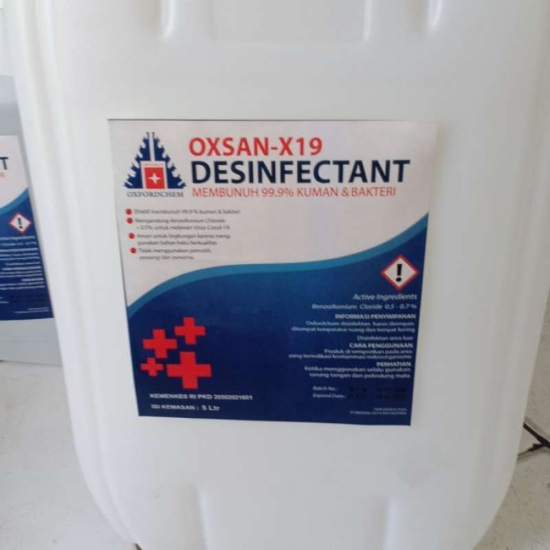 Promo Disinfectan Oxfordchem(oxsan) Kemasan 20 Liter Diskon 23% Di ...