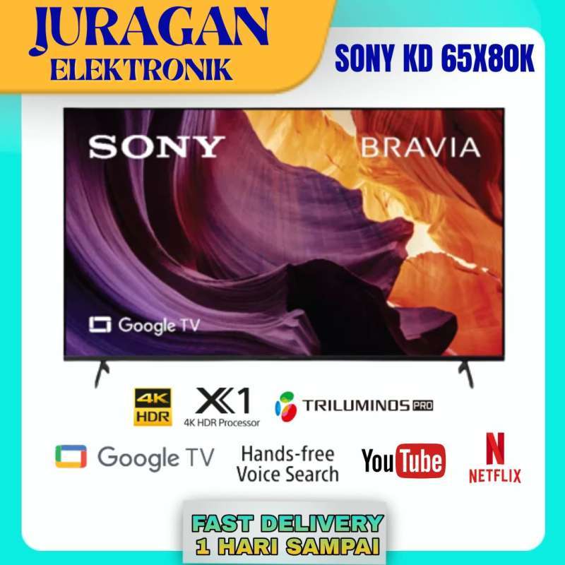 Jual LED TV Sony Bravia KD-65X80K 65 Inch UHD 4K HDR Android Google TV di Seller JURAGAN ...