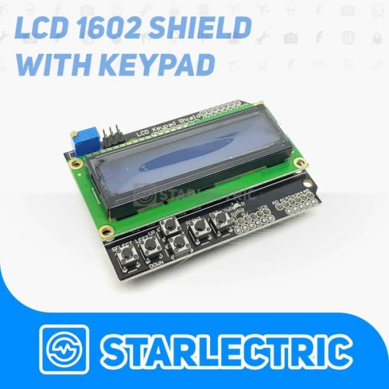 Promo Dijual Lcd Keypad Shield Lcd 16x2 1602 For Arduino Mega Diskon 2580