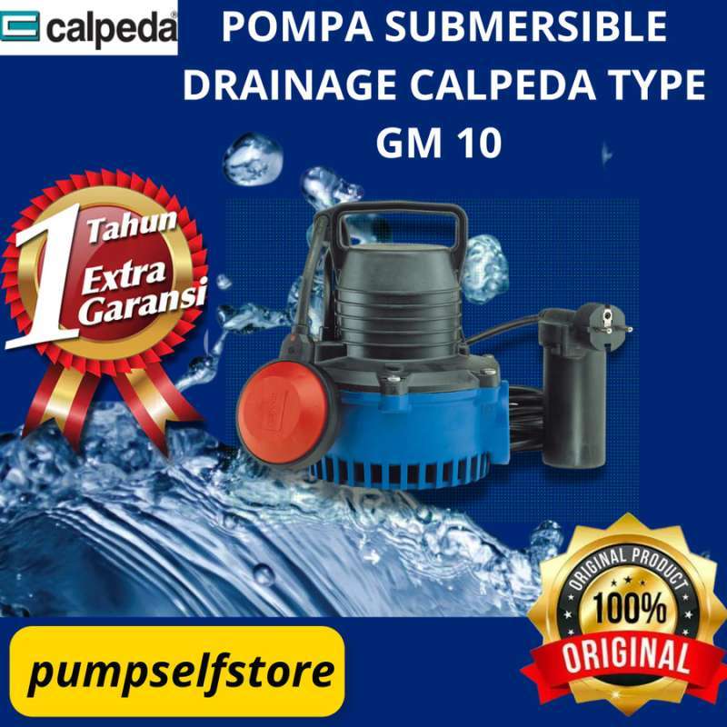 Jual Mesin Pompa Listrik Pendorong Tekanan Air Submersible Drainage Calpeda Gm 10 + Motor 3 ...