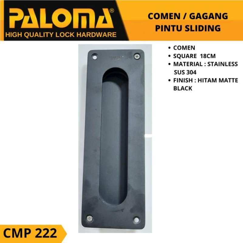 Jual Paloma Cmp 222 Comen Square 18cm Handle Pintu Sliding Hitam Black Mat Di Seller Golden ...