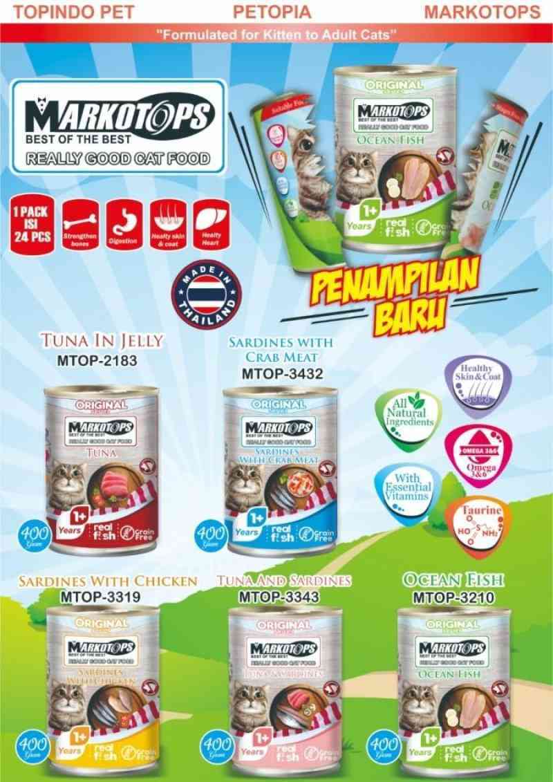 Jual Markotop Kaleng 400gr - Makanan Basah kucing kalengan di Seller ...