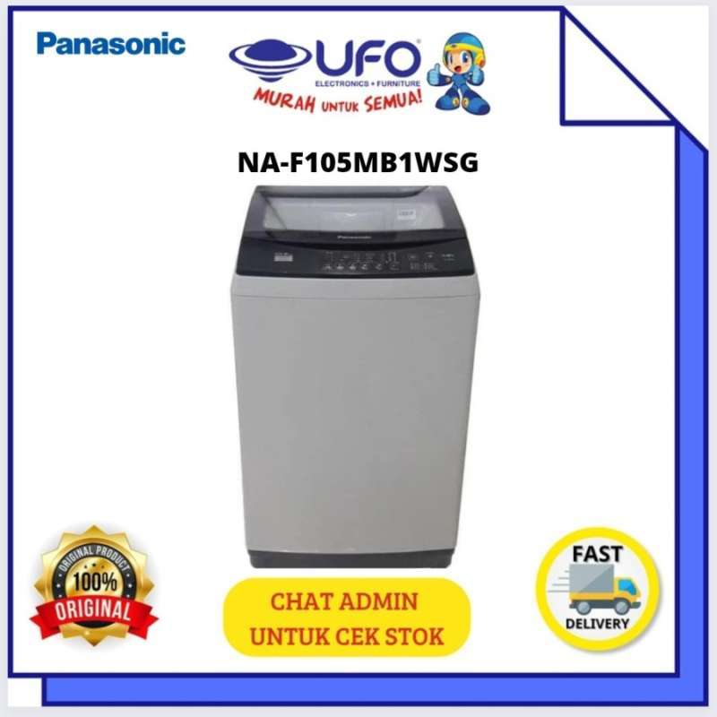 Promo PANASONIC NAF105MB1WS MESIN CUCI TOP LOADING WASHER 10KG Diskon 3% di Seller UFO ...