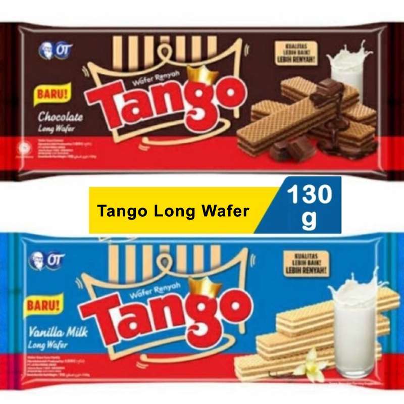 Jual Wafer Tango 130 gram 130g long coklat vanilla di Seller The Only ...