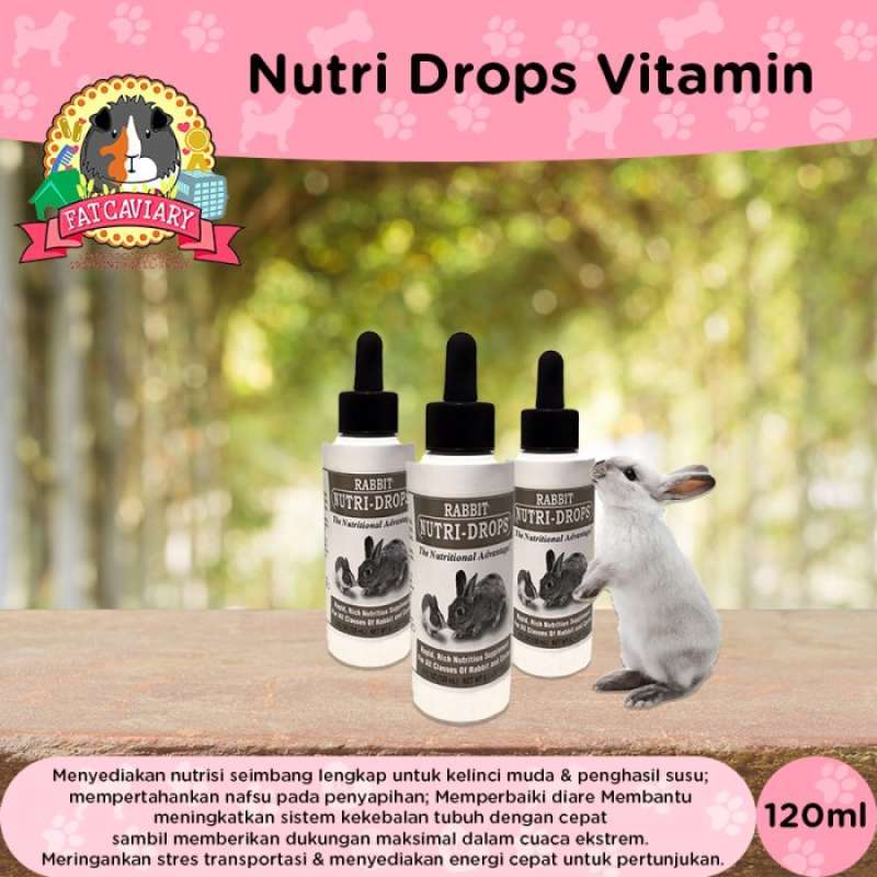 Promo Nutri drops 120ml vitamin untuk drop rabbit dan guineapig ...