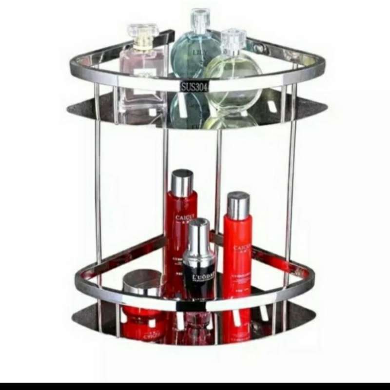 Jual Rak Sabun Stainles 2 Susun Sudut / Rak Kamar Mandi Di Seller Toko ...