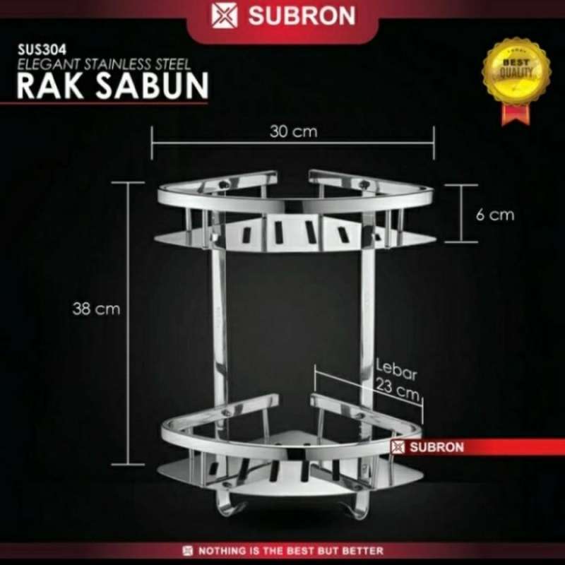 Jual Rak Sabun Stainles 2 Susun Sudut / Rak Kamar Mandi Di Seller Toko ...