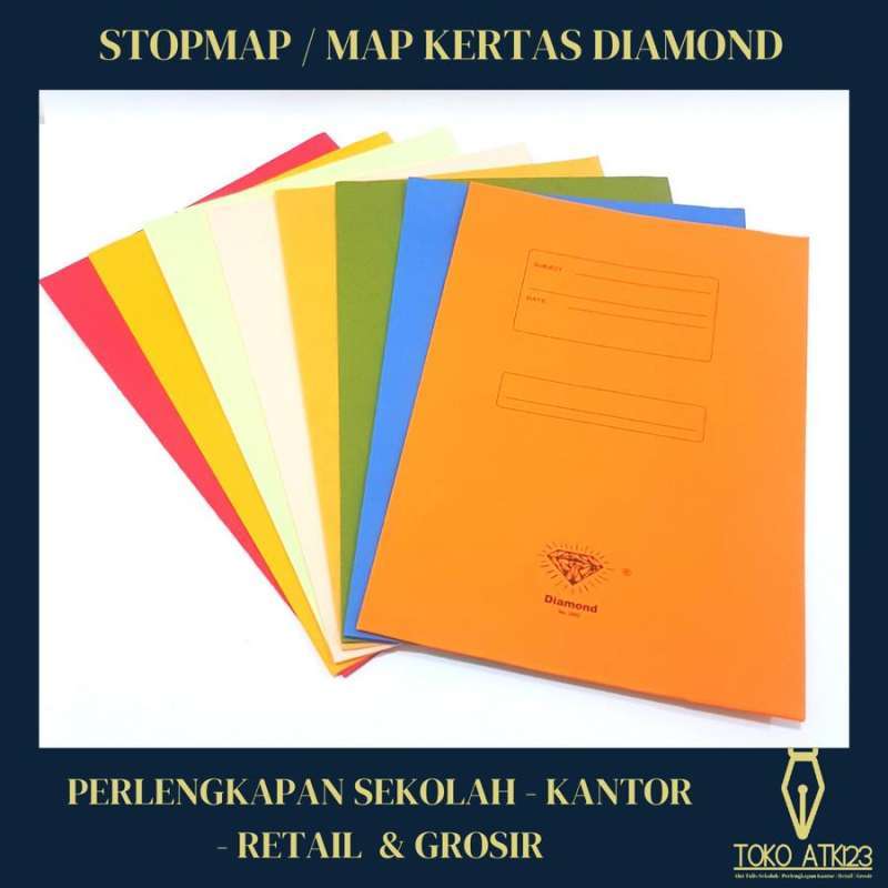 Jual Stopmap / Map Kertas Tebal Folio Merk Diamond Di Seller Toko ...