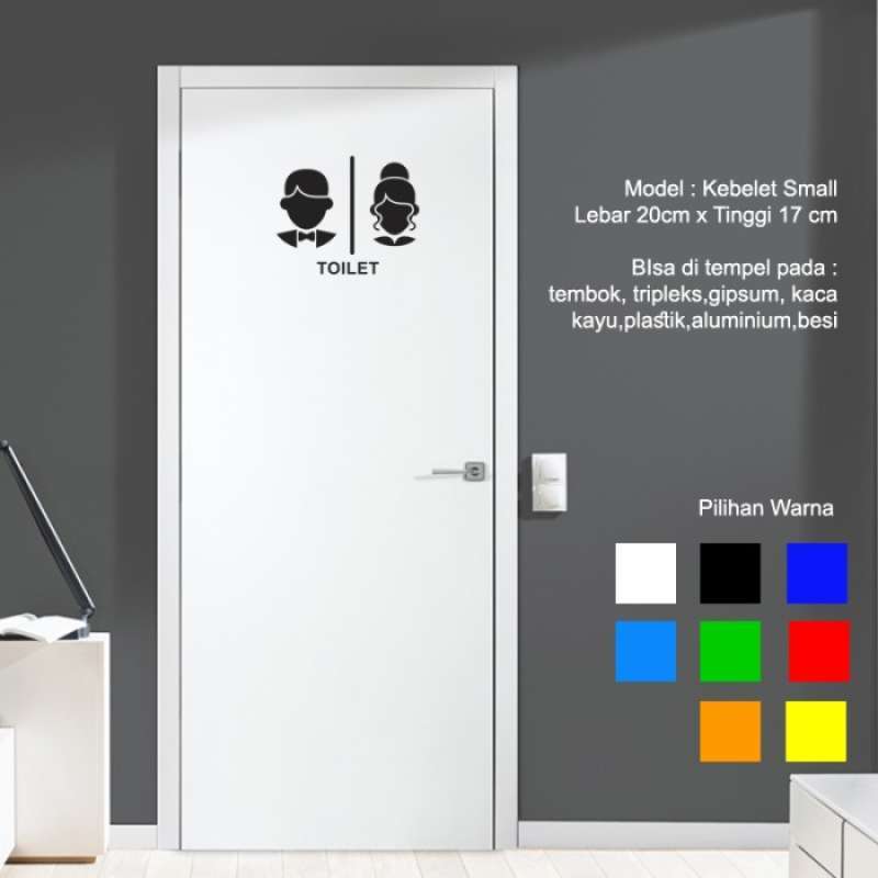Promo Sticker Stiker Pintu Toilet WC Kamar Mandi Bathroom Unik Lucu ...