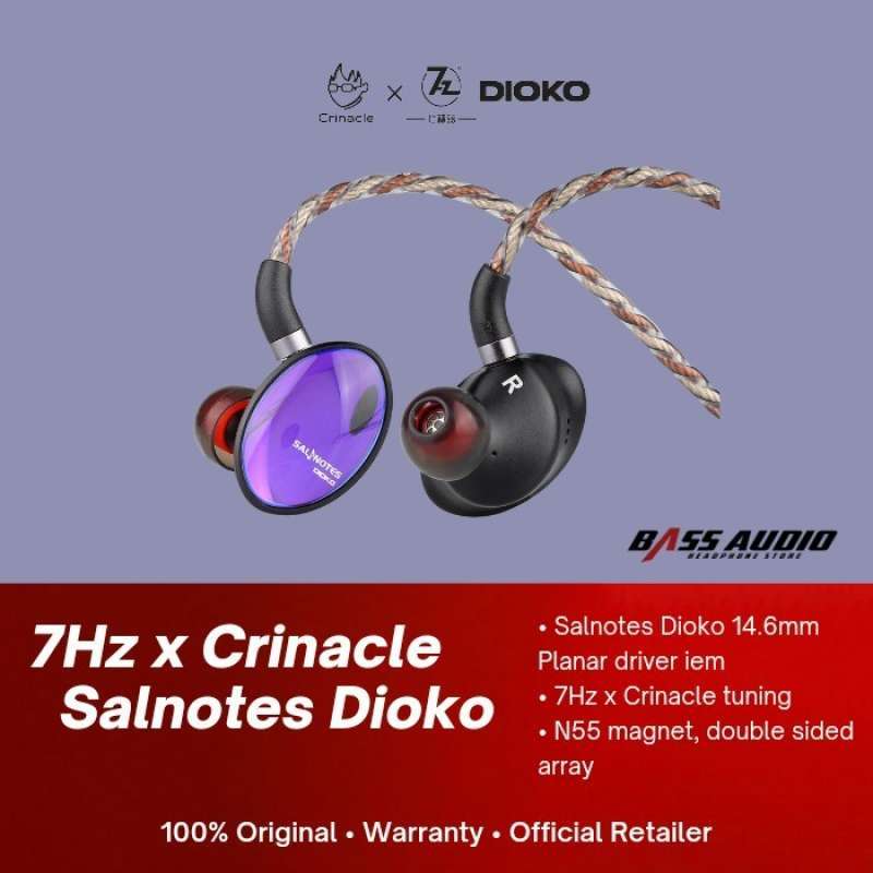 Jual Crinacle x 7Hz Salnotes Dioko 14.6mm Dual-Cavity Planar Driver In ...