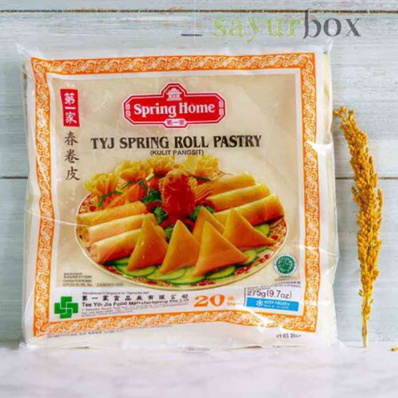 Jual Spring Home Spring Roll Pastry Frozen 275 Gram Sayurbox - Jkt Di ...