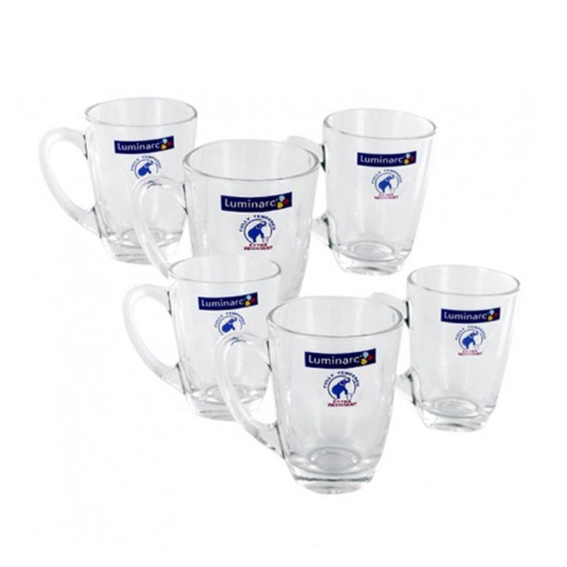 Promo Luminarc New Morning Mug 9 Gelas Bertangkai [6 pcs] Diskon 12% di ...