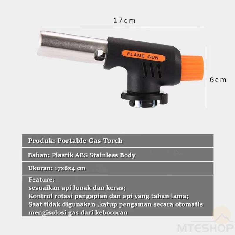 Jual Kepala Gas Flame Gun Torch Blow Portable / Alat Pematik Gas Untuk ...