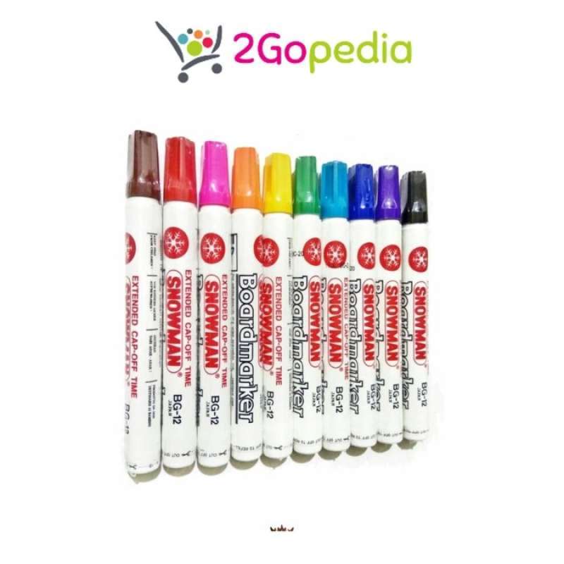 Promo Snowman - Spidol Bg-12 White Board / Spidol Papan / Bisa Dihapus ...