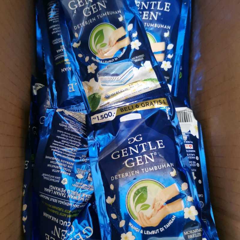 Jual Detergen Cair Gentle Gen Sachet / 1 Renceng 6+1 Pcs Di Seller Agen ...