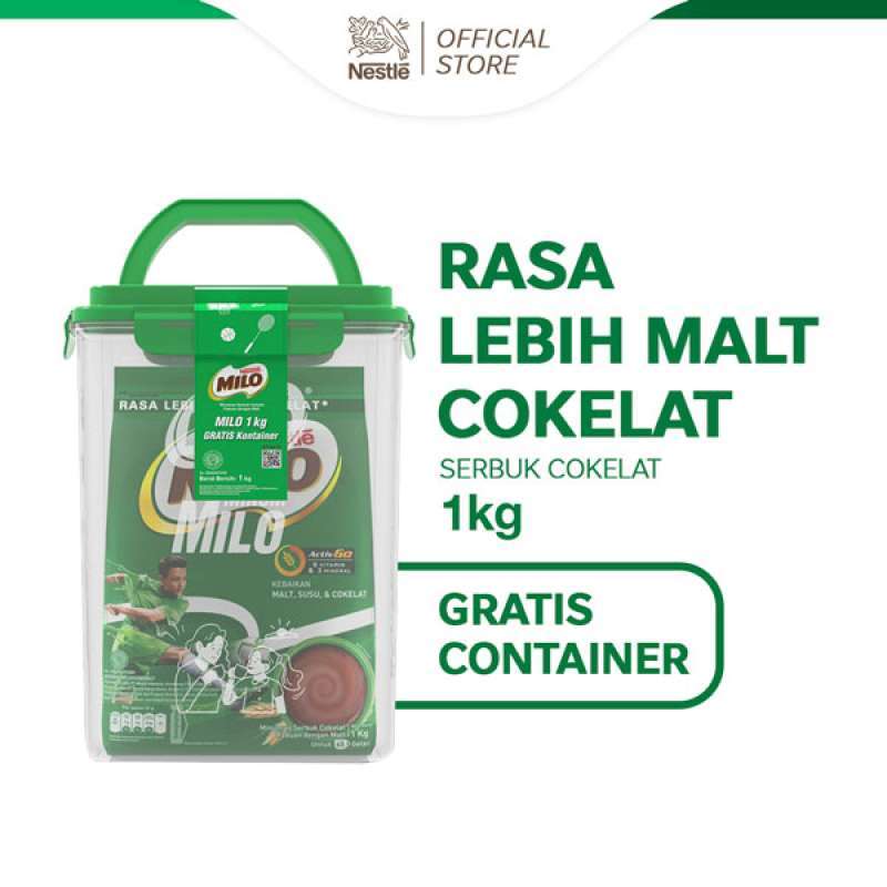 Promo MILO ACTIV-GO Susu Coklat Pouch 1 kg Free Container Diskon 11% di ...
