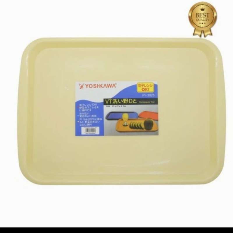 Jual Nampan Segi Kotak Plastik Premium Yoshikawa 43x30cm Baki Serving ...