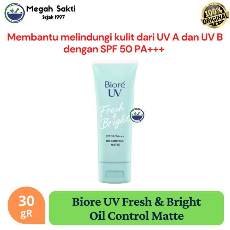 Jual Biore UV Fresh & Bright Oil Control Matte - Sunscreen SPF 50/PA ...