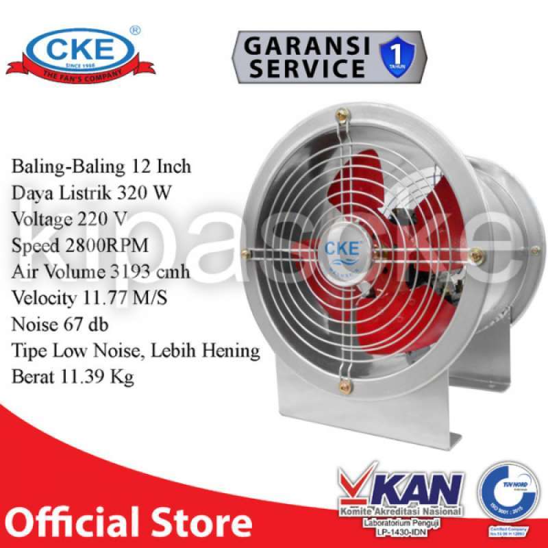 Promo Axial Fan Cke Afd-Std-Fac-30Y-2-Gs 12 Inch Drum Axial Drum Blower Diskon 15% di Seller ...