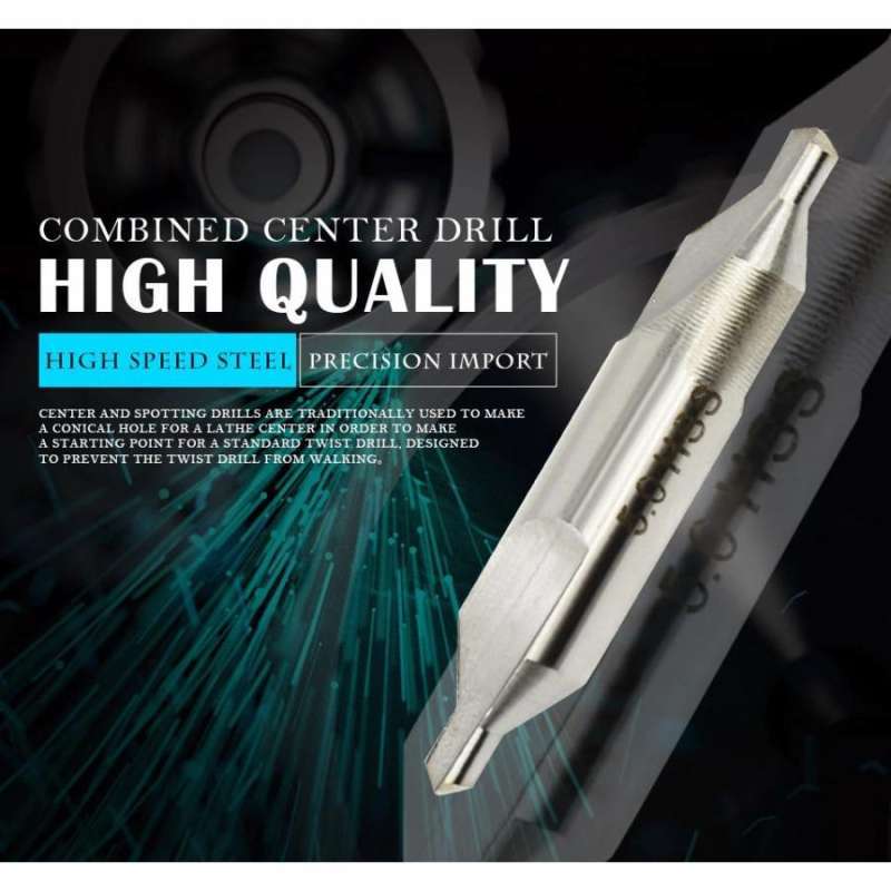 Jual Mata Bor Center Drill Bits Set Precision Combined Countersinks Kit ...