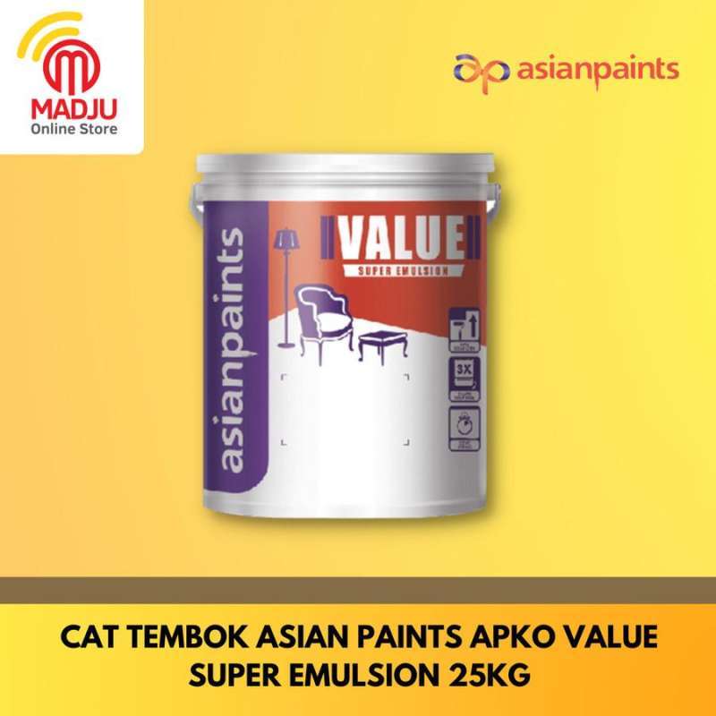 Jual Cat Tembok Asian Paints Apko Value Super Emulsion 25Kg di Seller ...