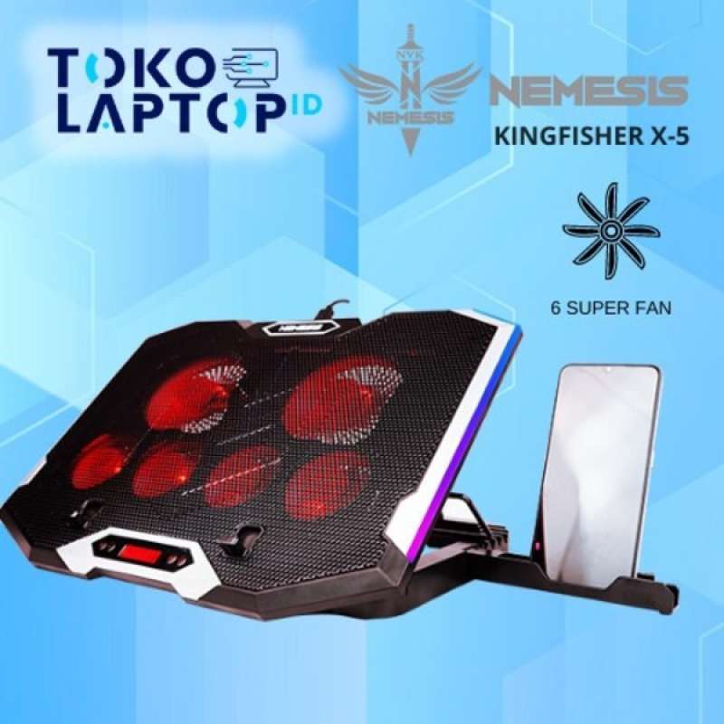 Jual Nyk Nemesis X5 / X-5 Kingfisher Cooling Pad Cooler Pad Gaming Rgb Di Seller Tokolaptopid ...