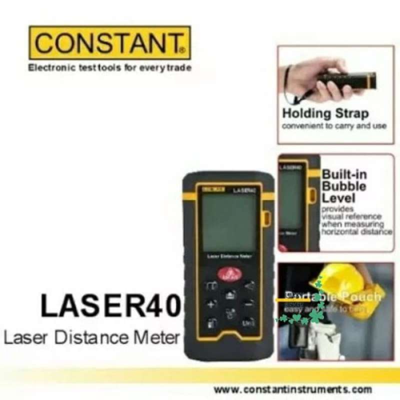 Promo Constant Laser 40 Laser Distance Meter 40 Meter Meteran Digital ...