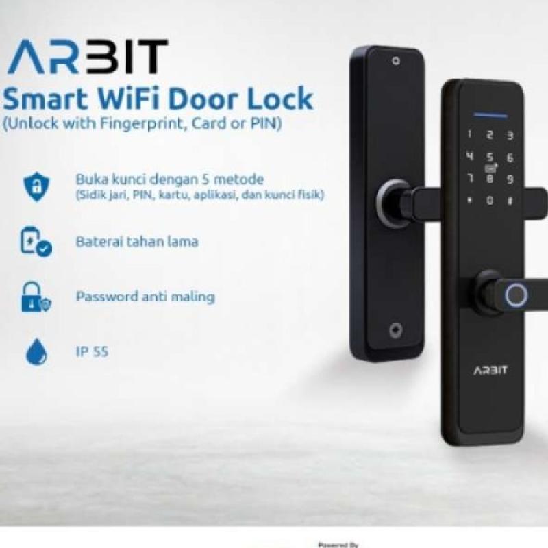 Promo Arbit - Smart Wifi Door Lock With Fingerprint Card Pin Key ...