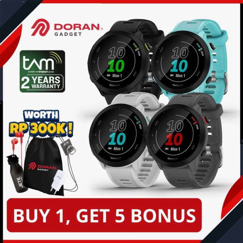 Jual Garmin Forerunner 55 Gps Smartwatch - Original Garansi Tam 2Th di ...