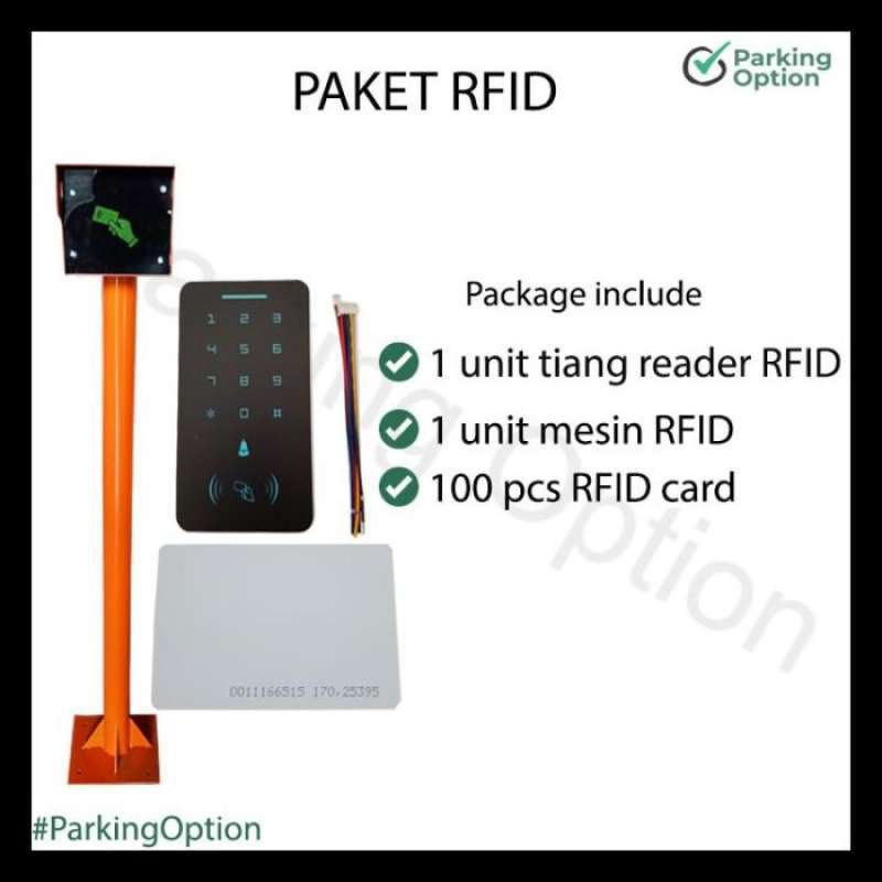 Jual Paket Mesin Rfid + Tiang Reader Rfid + Rfid Card   Paket Rfid Di 