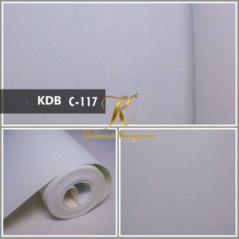 Promo Wallpaper Vinyl Dinding Serat Polos Grey Oren Kuning Kangbang ...