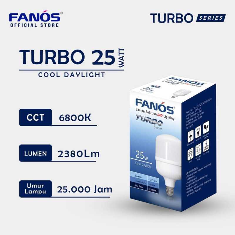 Jual Lampu Led Fanos seri Turbo 25 watt bergaransi 1 Tahun di Seller ...