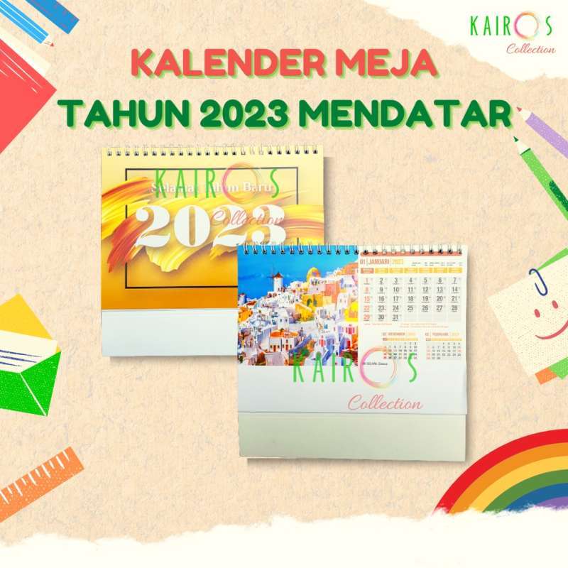 Jual Kalender Meja Tahun 2023 Varian Mendatar - Cars di Seller Kairos ...