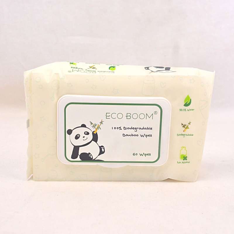 Jual Ecoboom Tisu Basah Organik Bamboo Biodegradable Wipes 60pcs Di ...