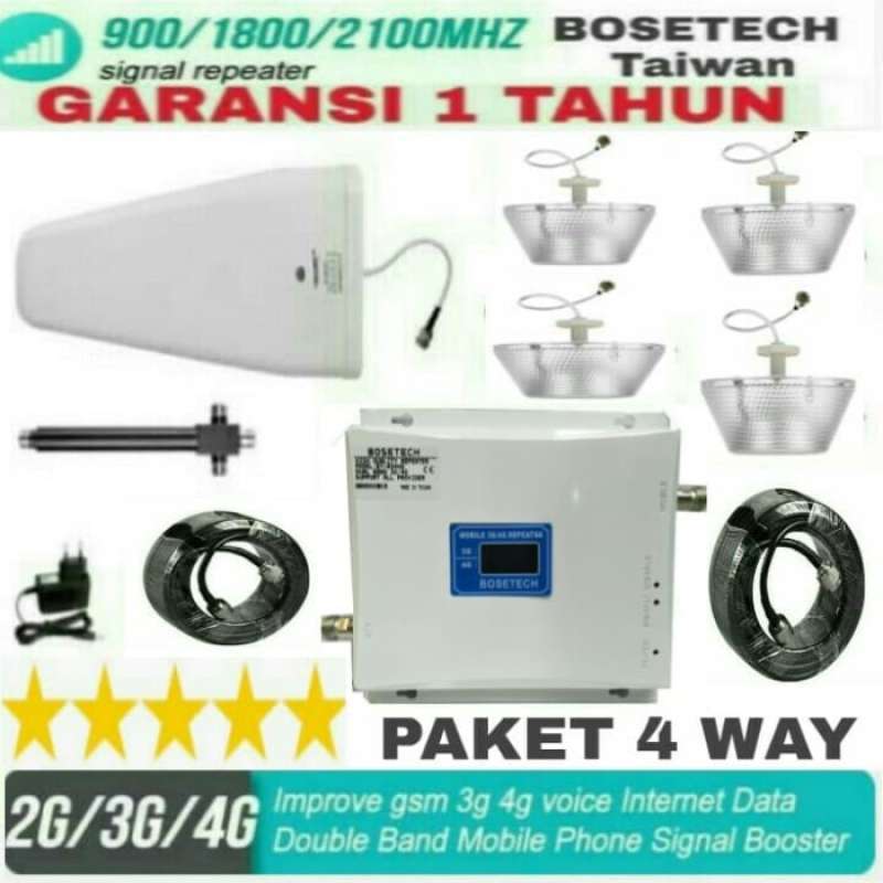 Promo Repeater Gsm (4 Way) Pengiat Sinyal Signal Hp Bosetech Bt-934hq Diskon 3% Di Seller Gamers ...