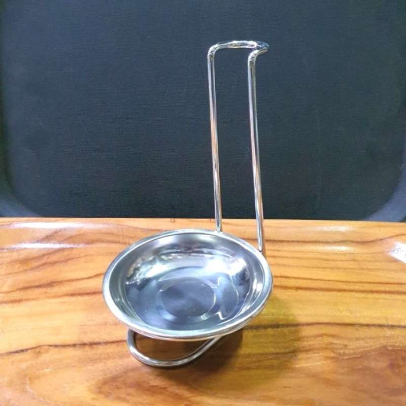 Promo Laddle Stand STAINLESS STEEL Wadah Sendok Sayur Centong Soup Kuah ...