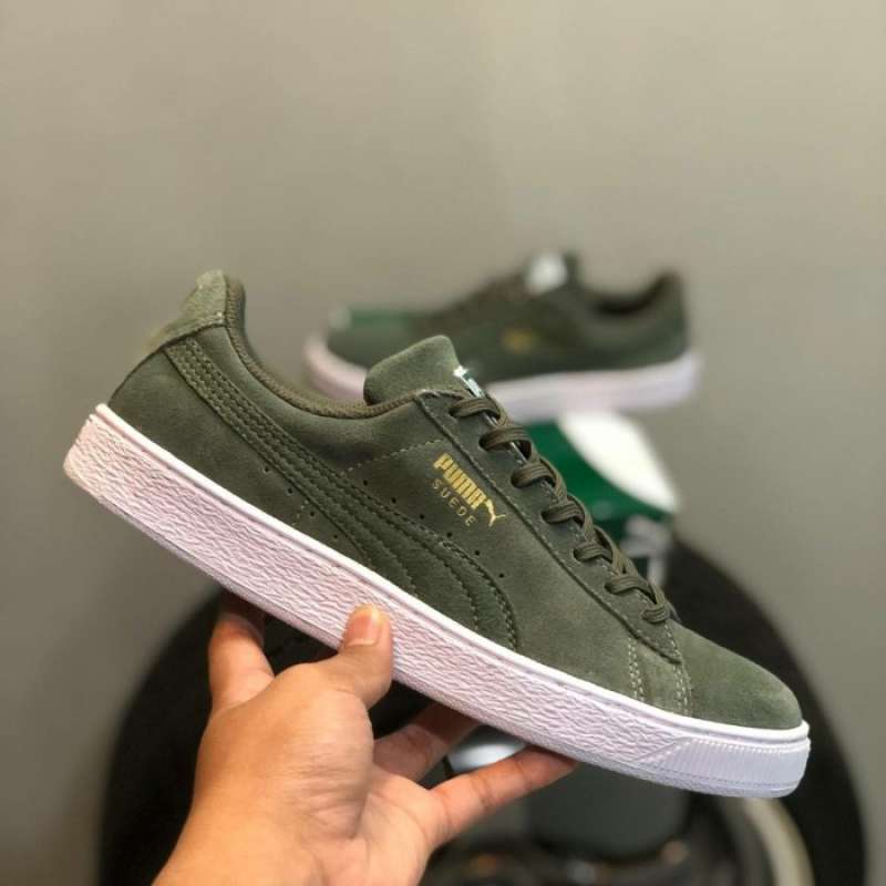 Promo sepatu pria puma suede classic hijau army Diskon 23% di Seller ...
