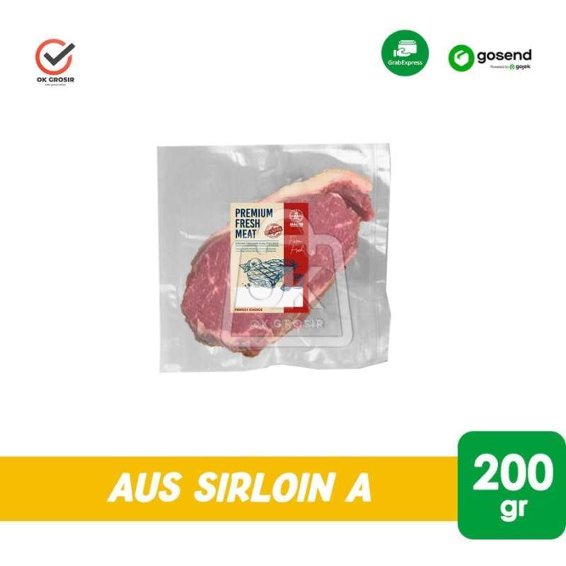 Promo Daging Steak AUS SIRLOIN A Beef 200gr (KHUSUS INSTANT) Diskon 6% ...