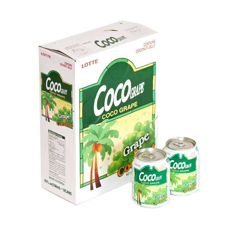 Jual LOTTE Coco Grape / Minuman Buah Anggur & Kelapa Korea (1 Box Isi ...