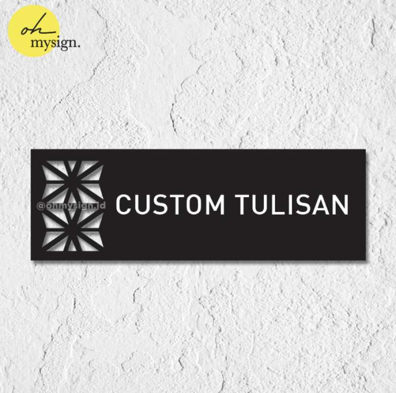 Jual Custom Tulisan Ruangan Office Sign Board Acrylic UV Print Laser ...