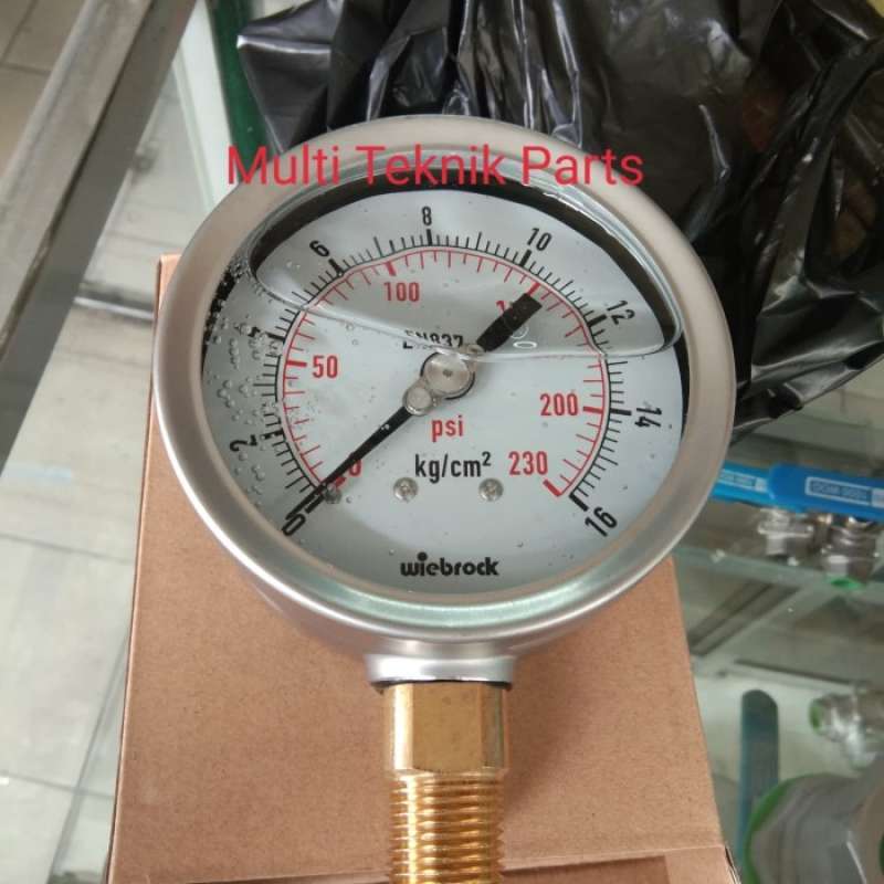 Promo Pressure Gauge Stainless 4 (inch) 1000 psi Diskon 12% di Seller ...