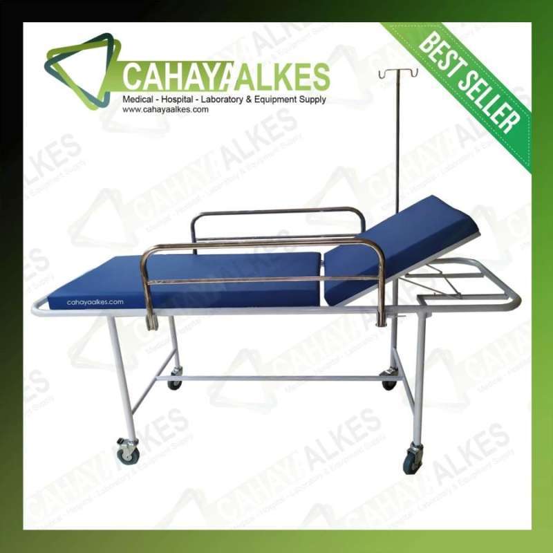 Jual Brankar Pasien Komplit Besi Powder Coating | Brancard Tandu Dorong ...
